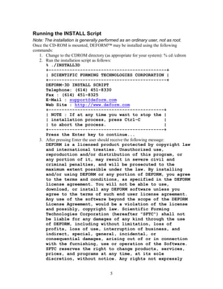 Deform 3 d_v61_unix_installation_notes | PDF