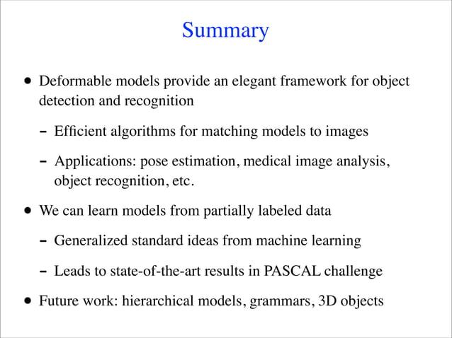 Object Recognition with Deformable Models | PDF | 3-D Graphics | Computer Software and Applications