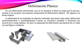 Deformación y comportamiento de los materiales | PPTX