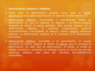 Deformación y Esfuerzo. | PPTX