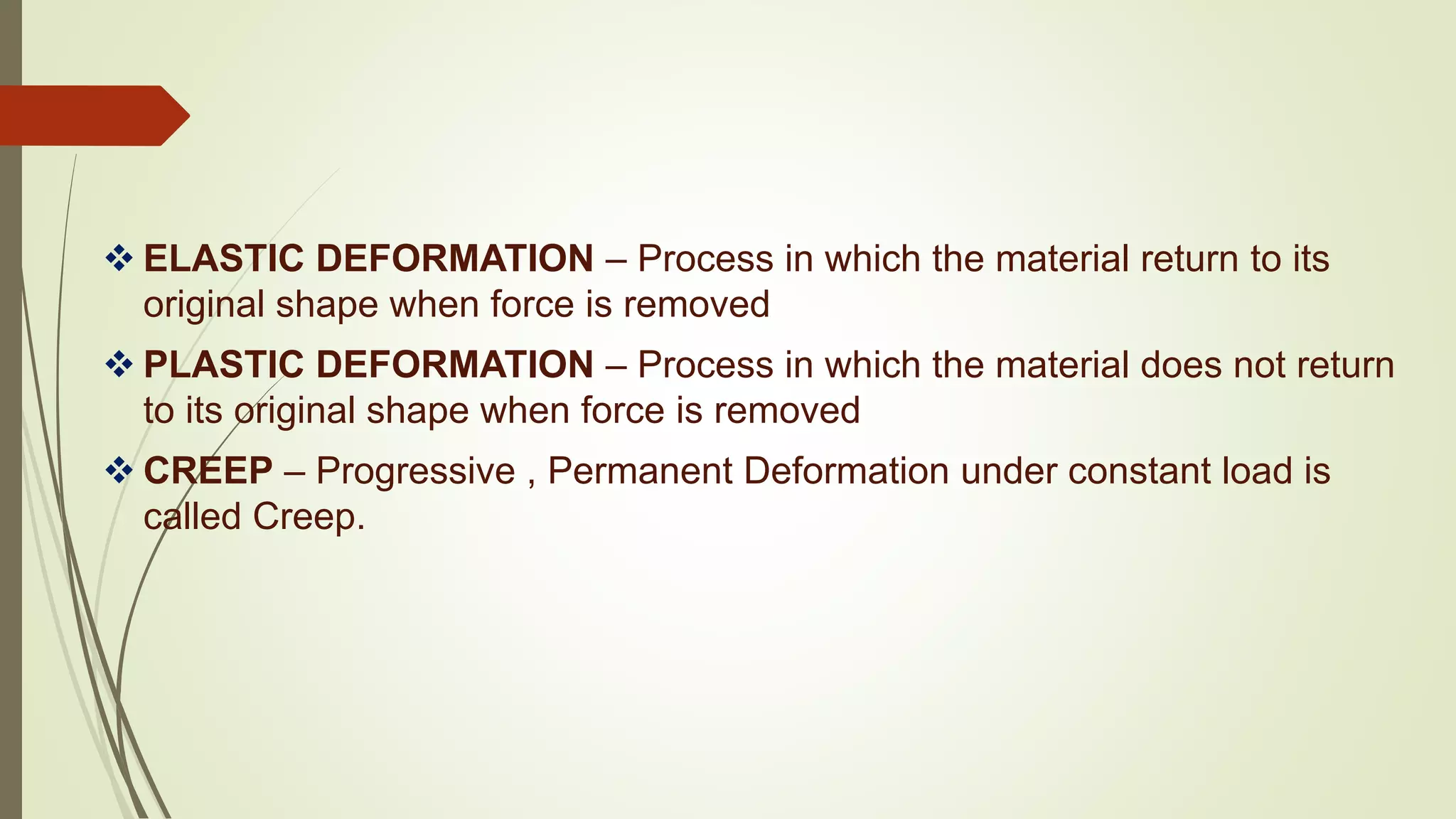 Deformation of Solid | PDF