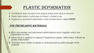 Deformation of Solid | PDF