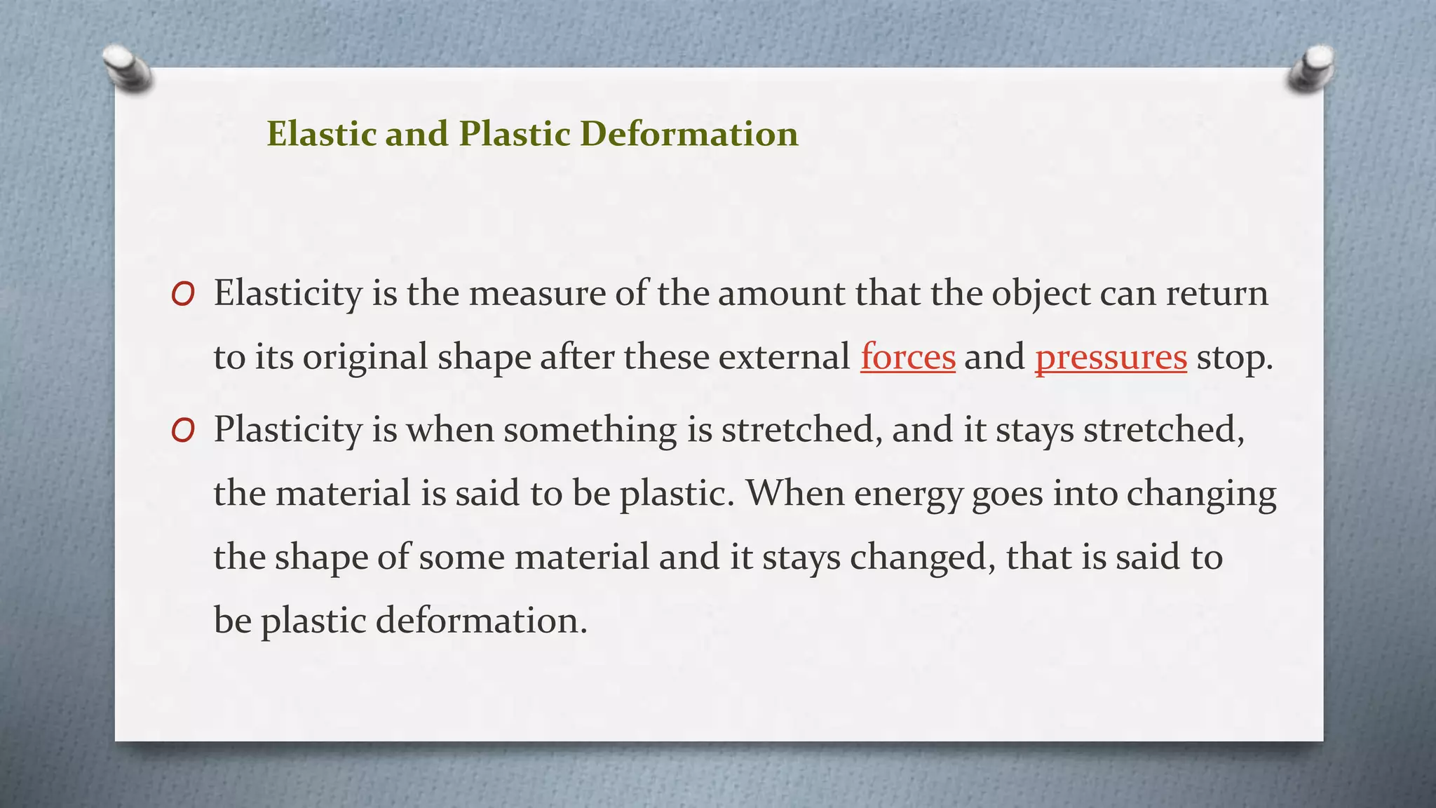 Deformation of solid | PPTX