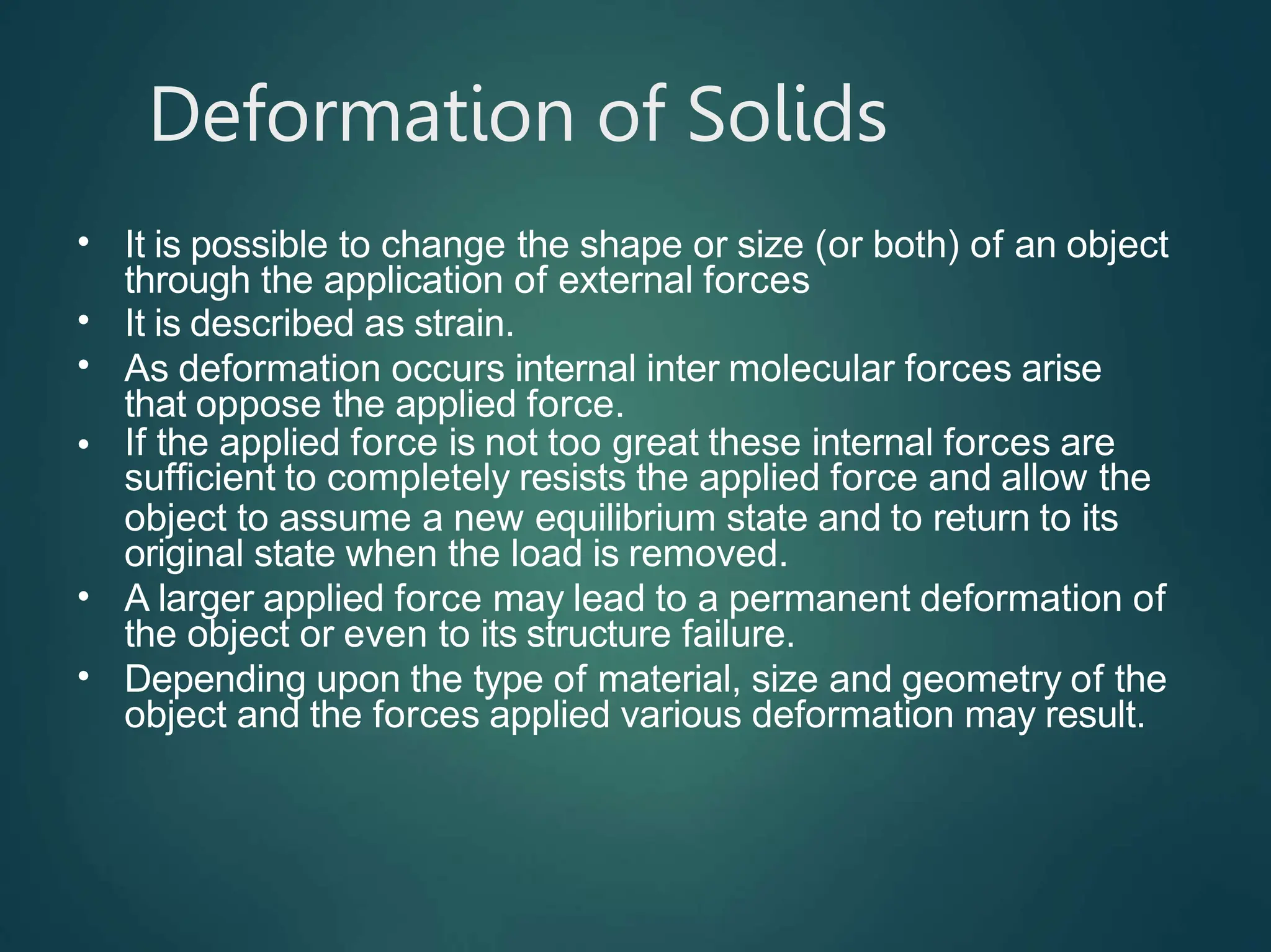 Physical Pharmacy Deformation Of Solid Pptx
