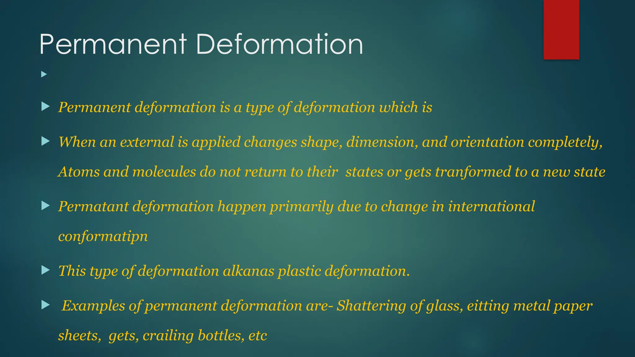 Deformation Of Solids Bp 403t Pptx