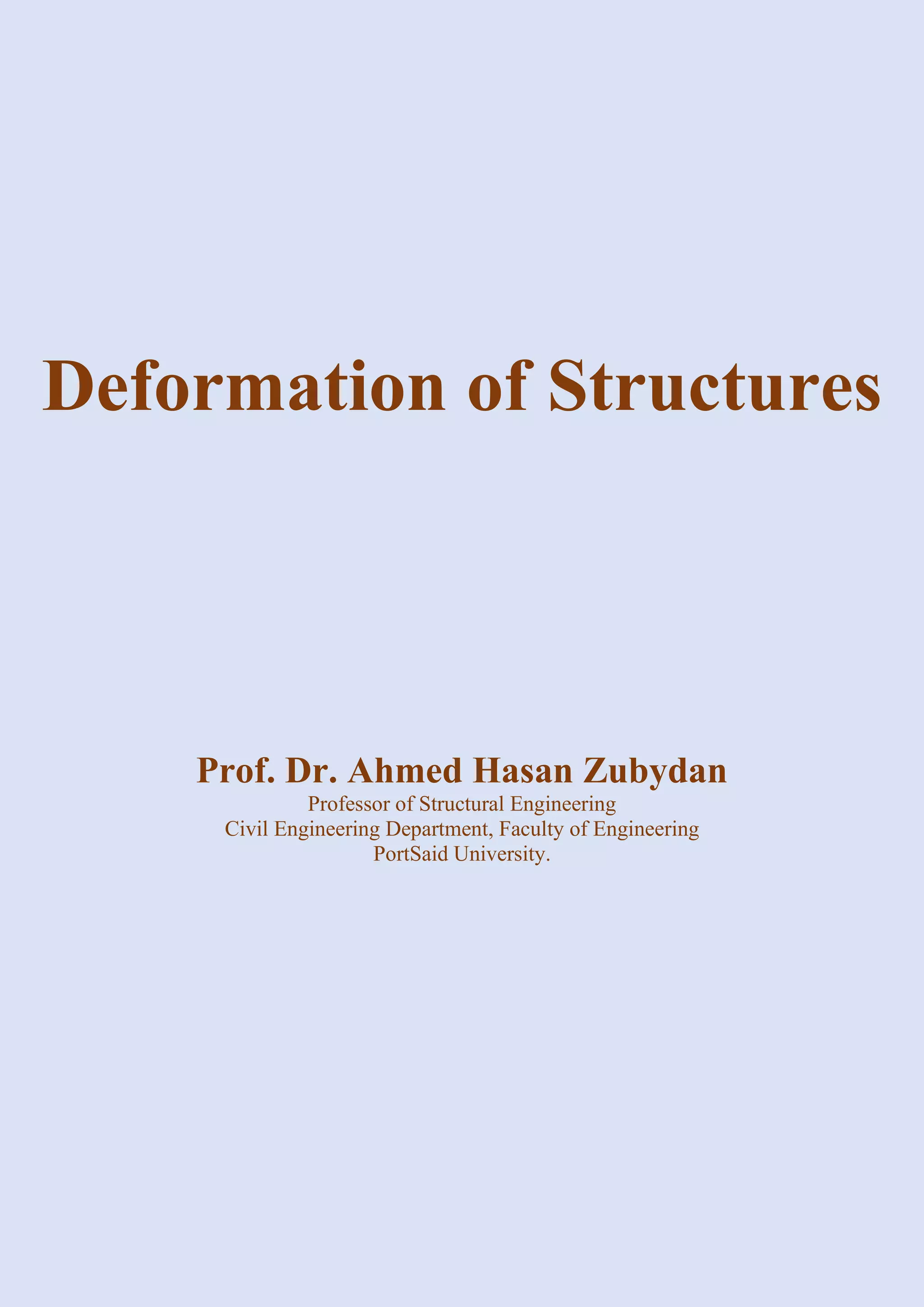 Deformation of structures | PDF