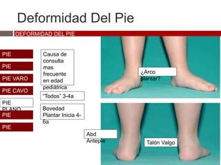 Deformidades del pie | PPTX