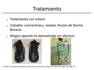 Deformidades rotacionales de los miembros inferiores | PDF