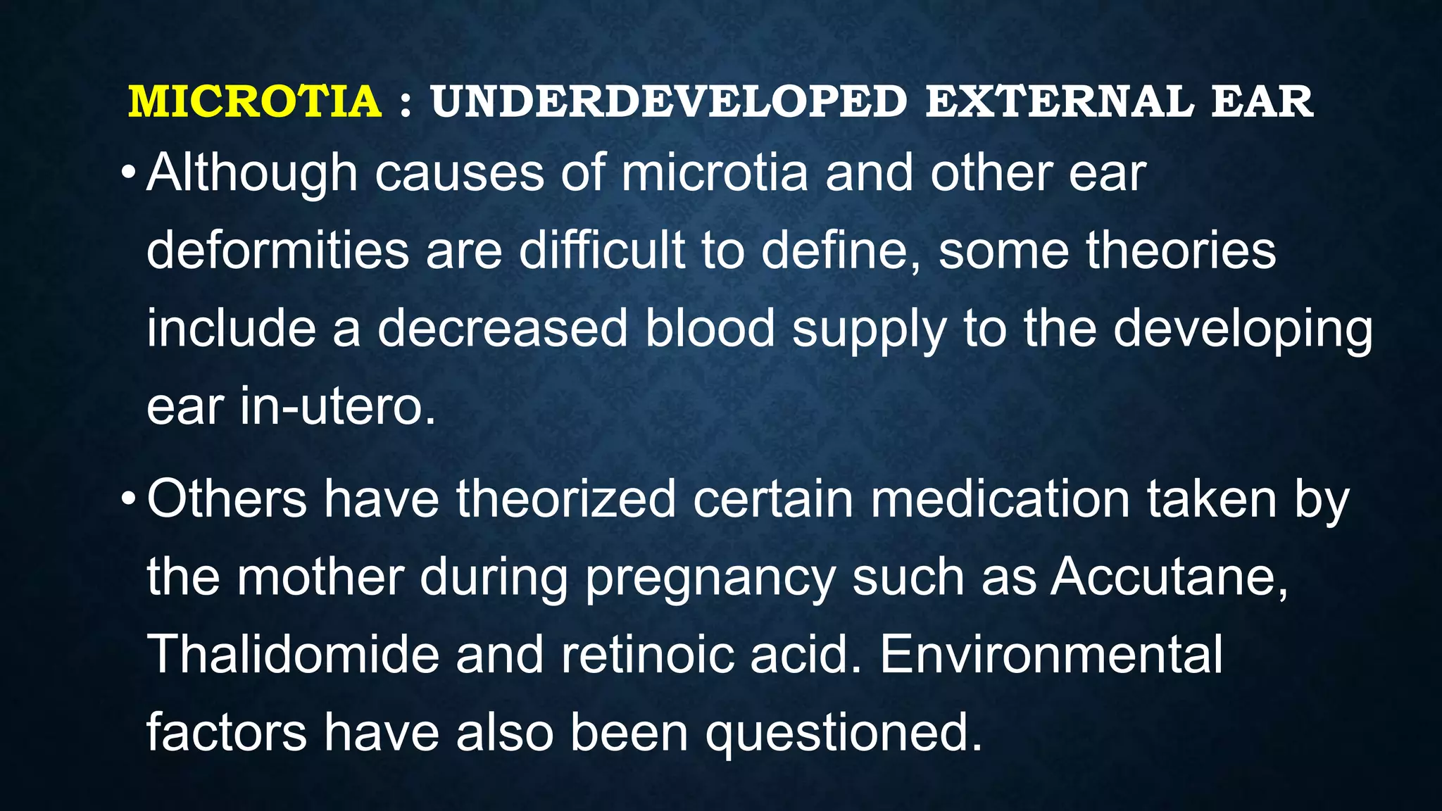 Deformities of ear | PPTX