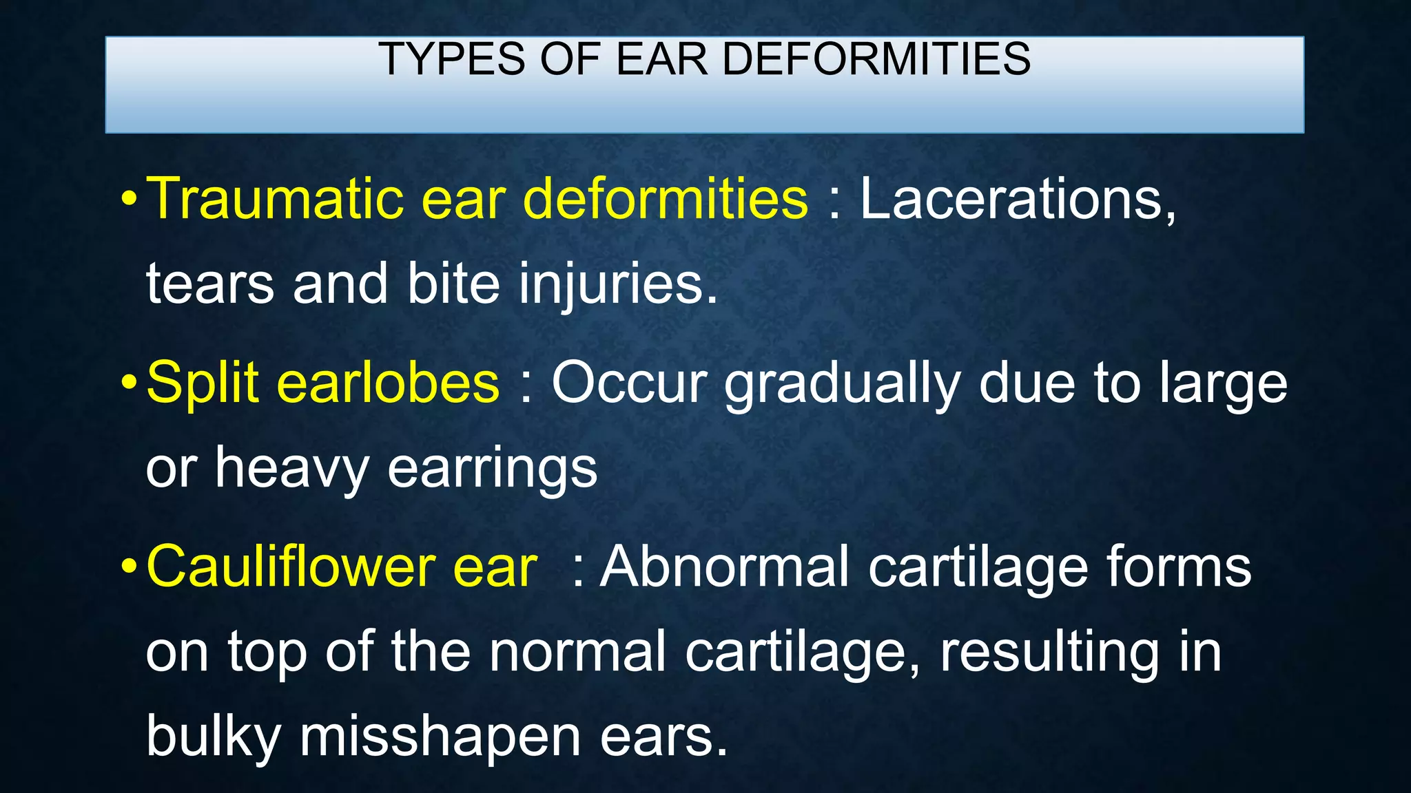 Deformities of ear | PPTX