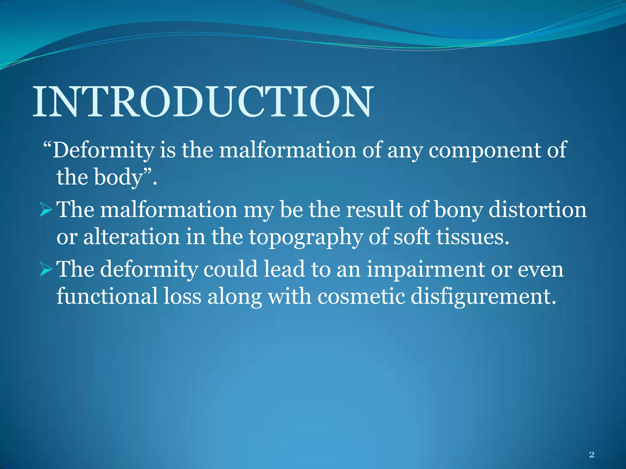 Deformities Of Human Body | PPTX