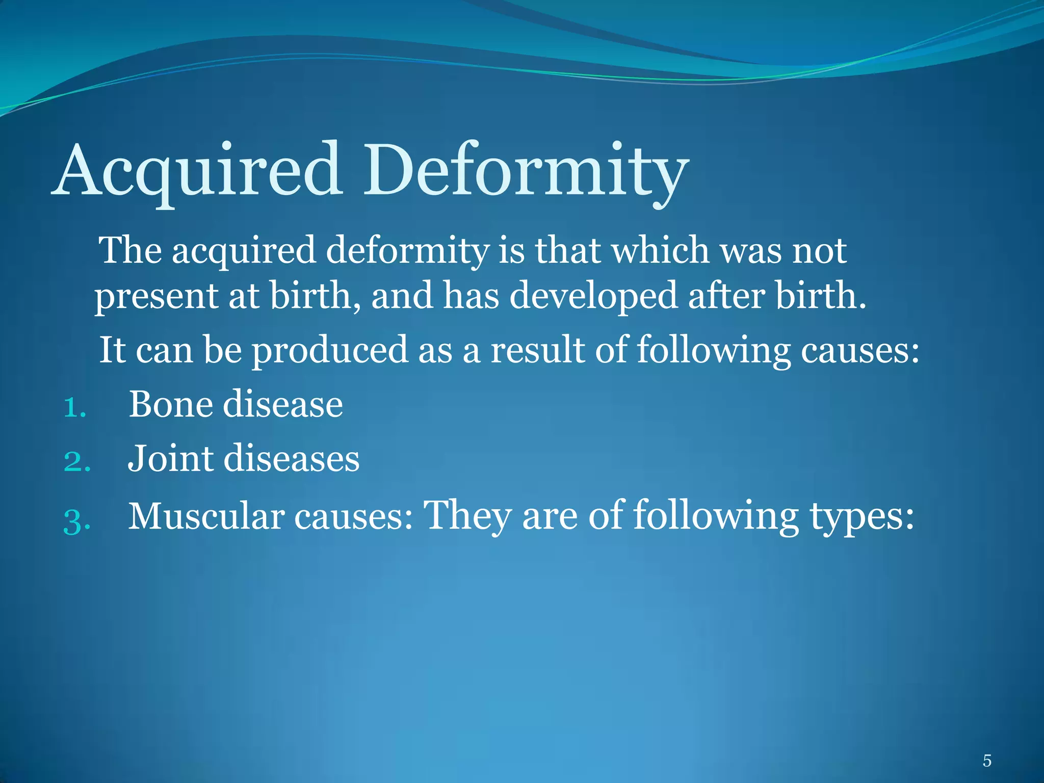 Deformities Of Human Body | PPTX