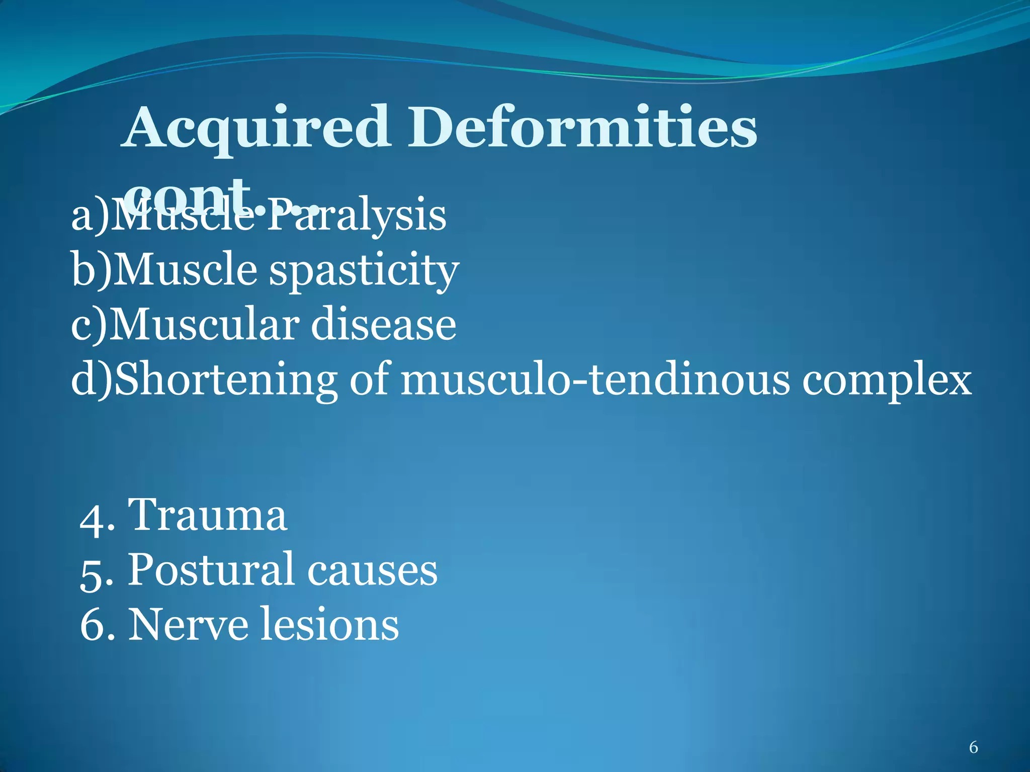 Deformities Of Human Body | PPTX