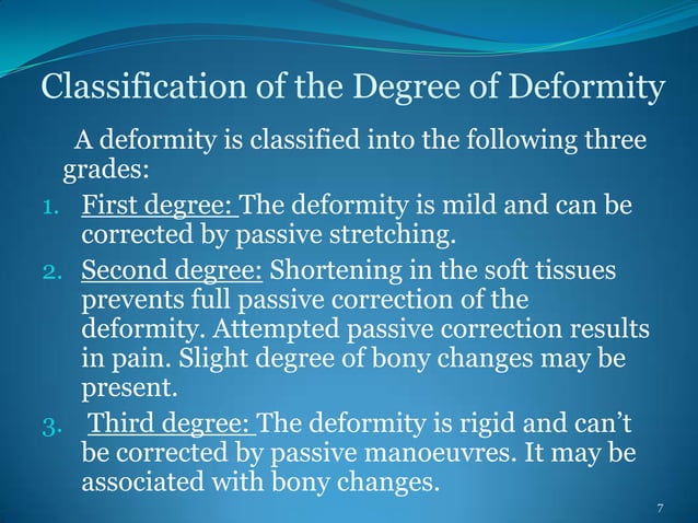 Deformities Of Human Body | PPTX