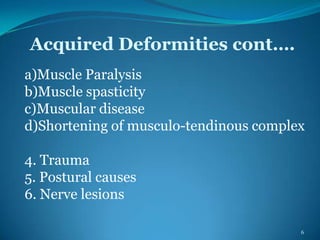 Deformities of human body pps | PPSX