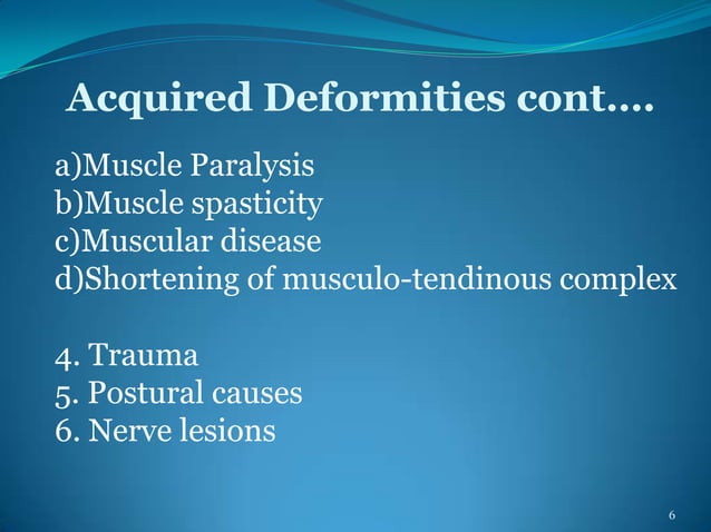 Deformities of human body pps | PPSX | Death, Injury, or Military ...