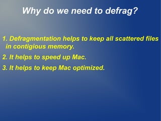 Defrag Mac | PPT