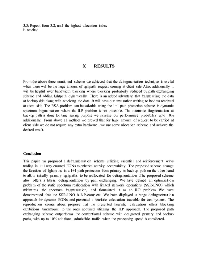 Dynamic fragmentation using path exchange scheme in EON | PDF