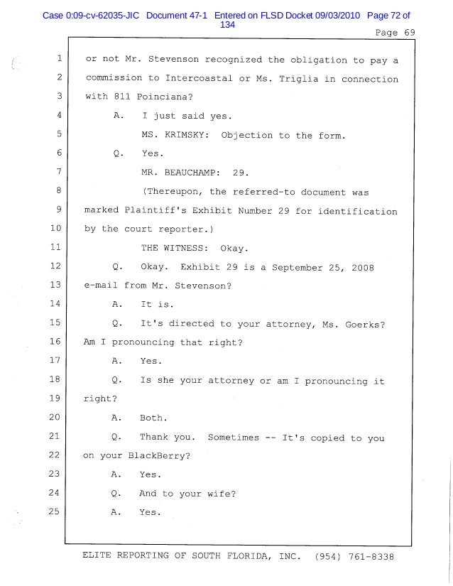 Andrew Defrancesco Deposition Transcript