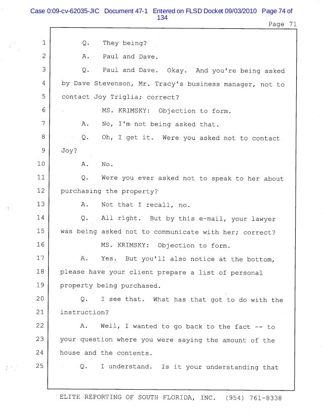 Andrew Defrancesco Deposition Transcript
