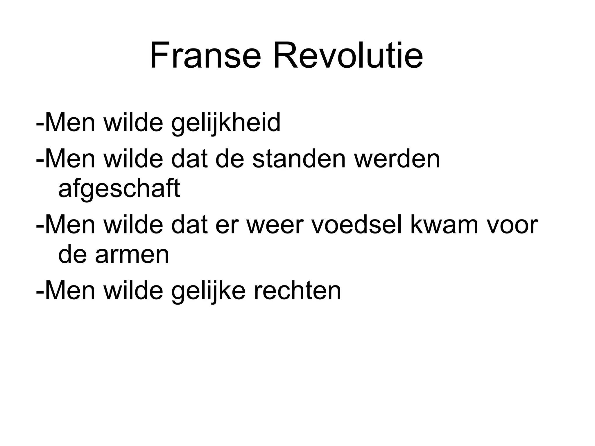 De Franse Revolutie | PPT