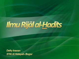 Slide Ilmu Riaj al hadits | PPTX