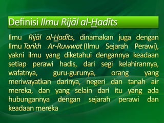 Slide Ilmu Riaj al hadits | PPTX