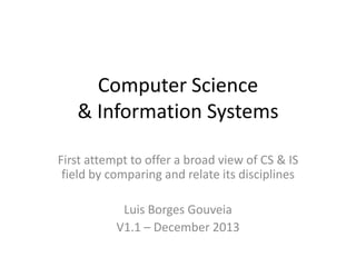 Computer Science & Information Systems | PPTX
