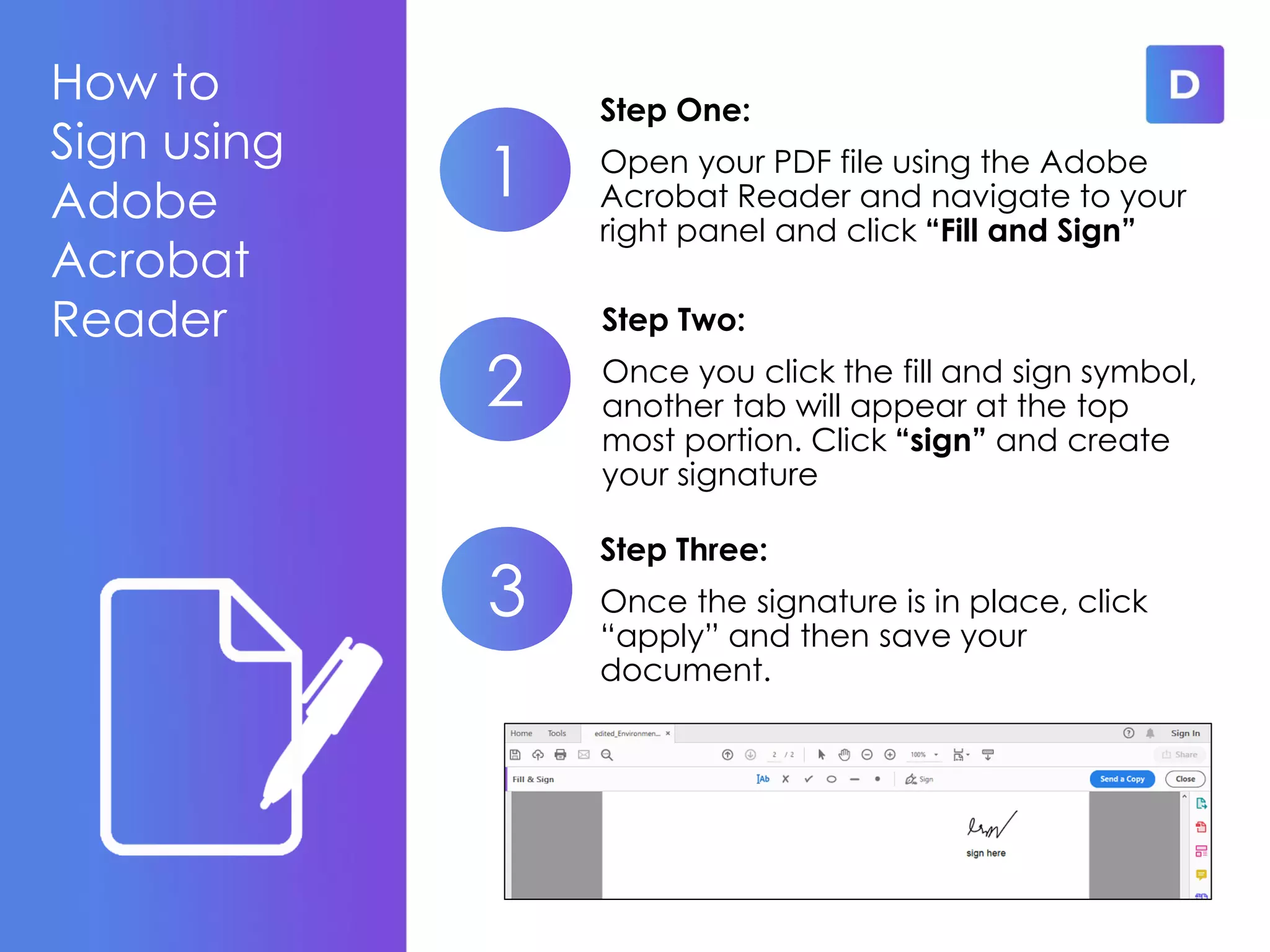 How to add your electronic signature to your documents | PDF