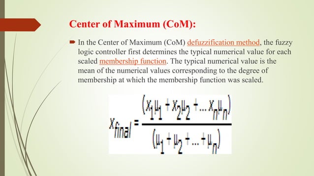 Defuzzification | PPTX | Computing | Technology & Computing