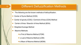 Defuzzification | PPTX