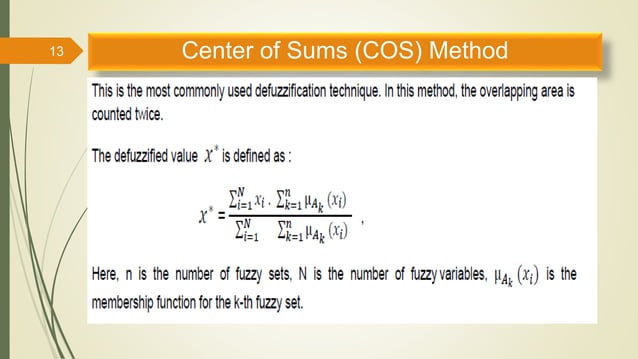 Defuzzification | PPTX | Science