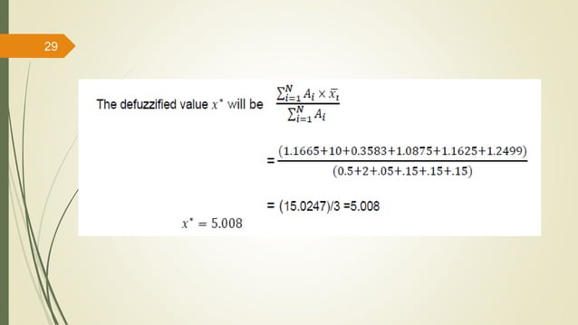 Defuzzification | PPTX | Science