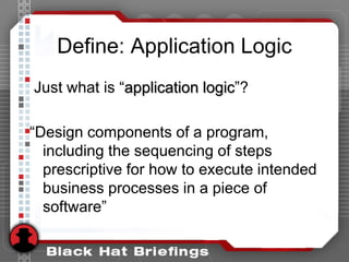 Defying Logic - Business Logic Testing with Automation | PDF | Computer ...