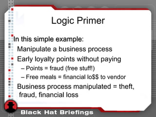 Defying Logic - Business Logic Testing with Automation | PDF