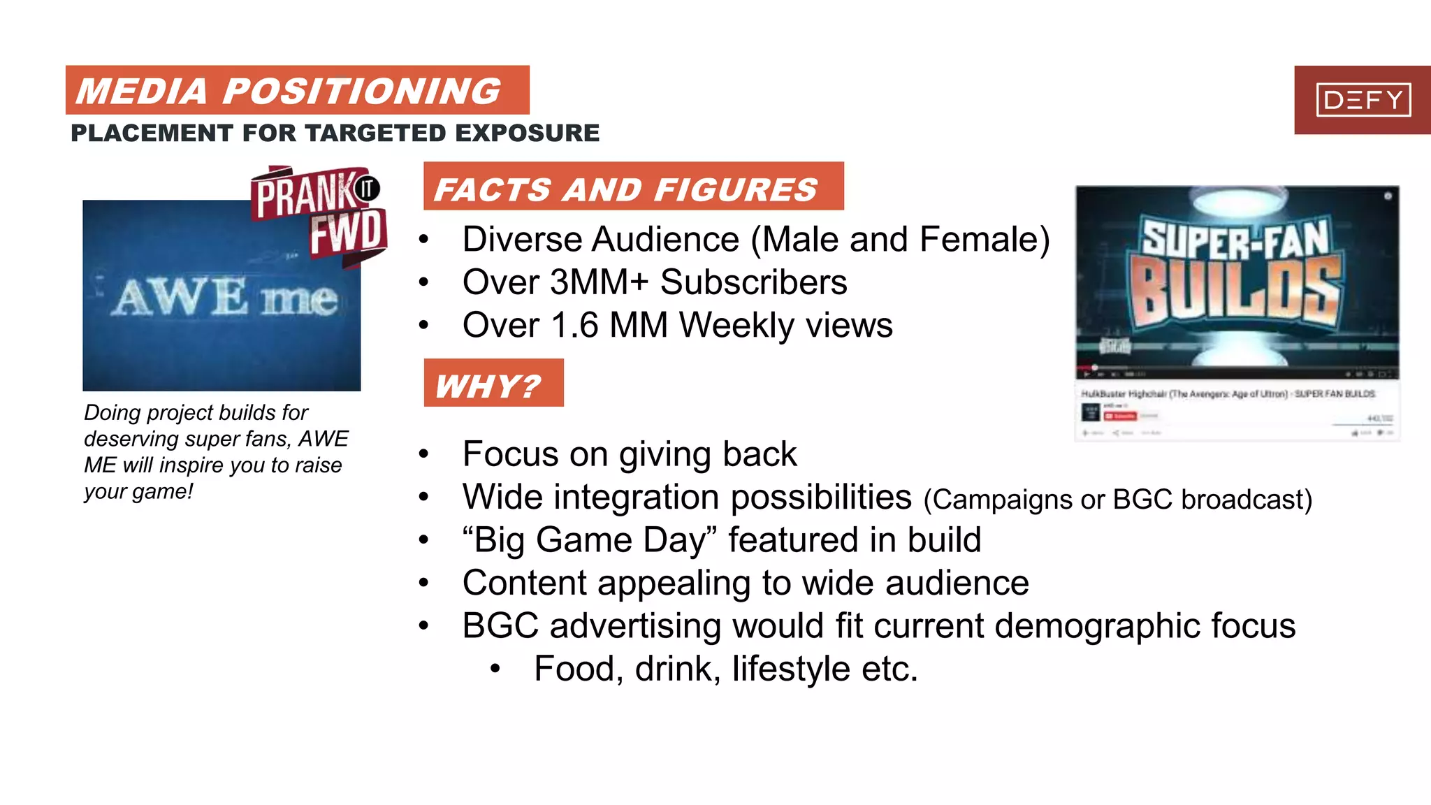 Defy proposal bgc, matt erickson | PPT