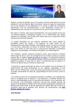 De gallinas y verbos | PDF
