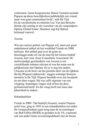 De frappante gelijkenissen tussen Optima en Ascona | PDF