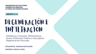 Degeneración e Infiltración.pdf diapositivas | PDF