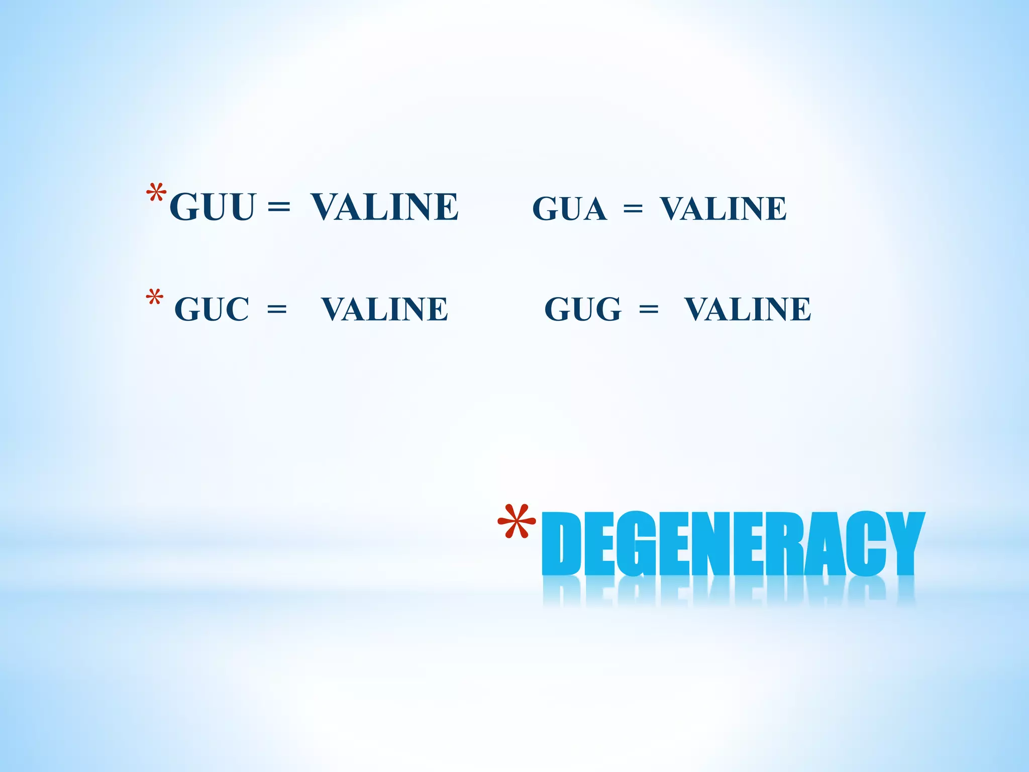 Degeneracy in genetic code | PPTX