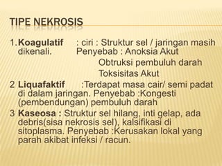 Degenerasi dan nekrosis | PPTX