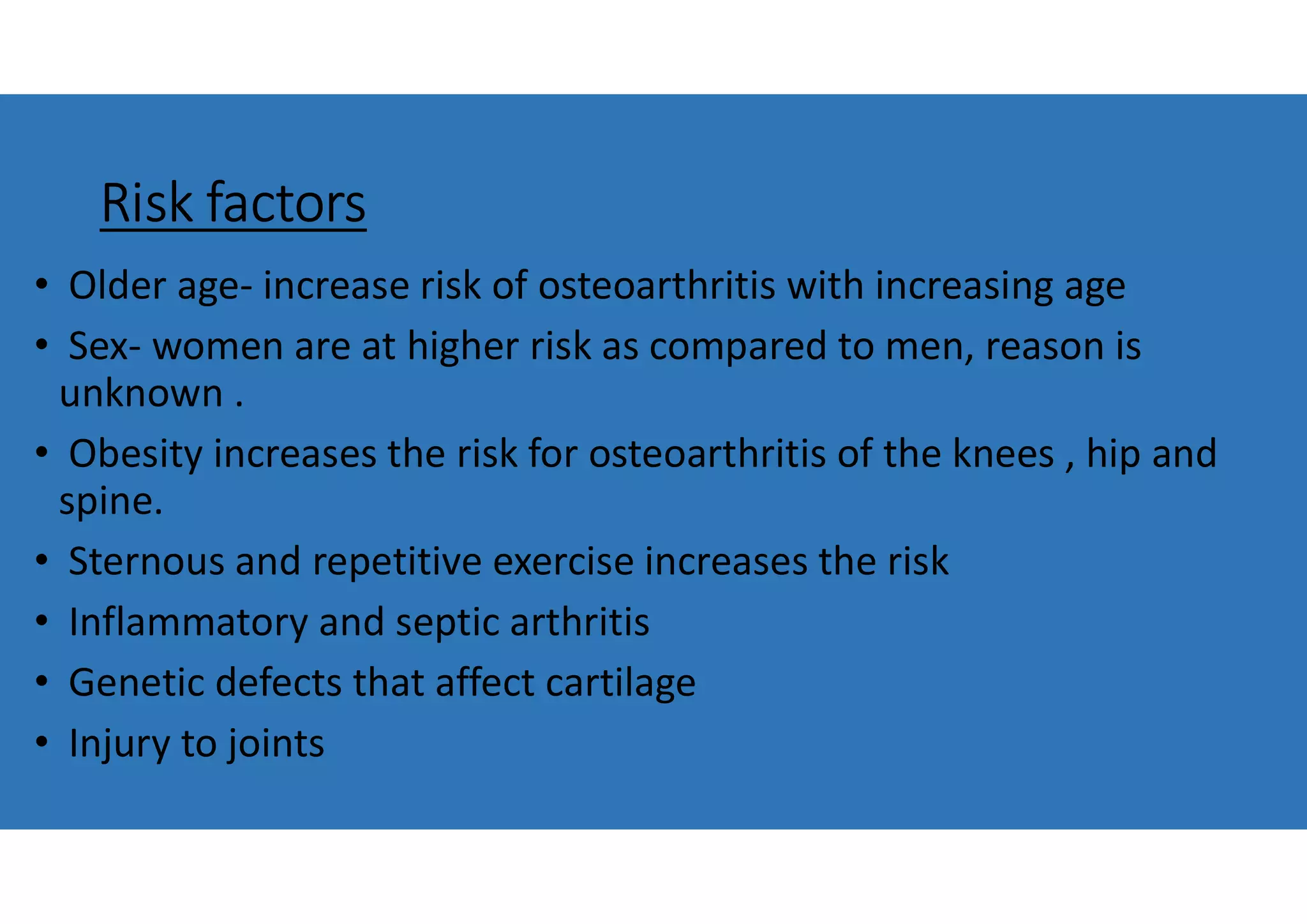 Degenerative condition of joints and spine For G.N.M 2nd & B.Sc.2nd ...