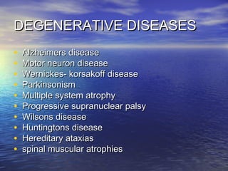 Degenerative diseases | PPT