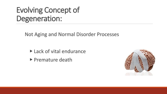 Degenerative disorder | PPTX