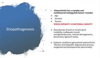 Degenerative joint disorders of temporomandibular joint | PPTX