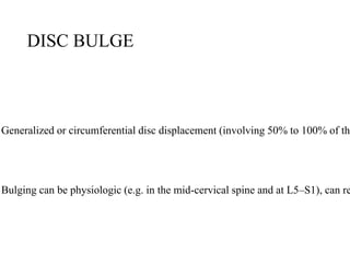 Imaging in degenerative diseases of spine | PPTX