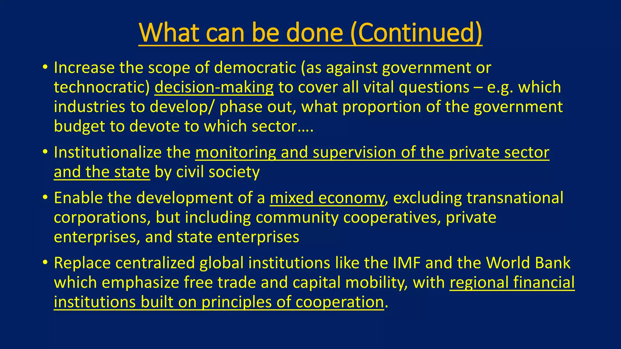 Deglobalisation and its impacts | PPTX