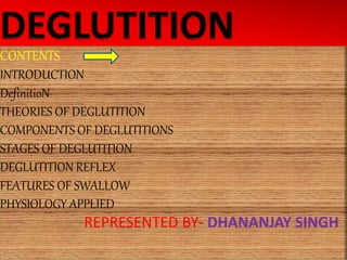 Deglutition or Swallowing | PPT