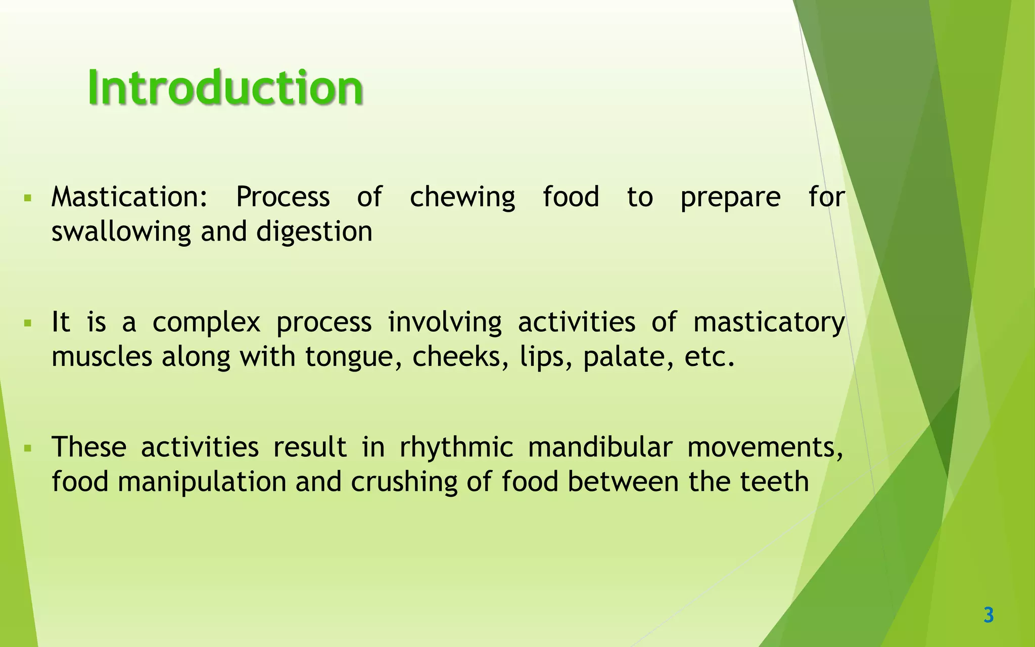 Deglutition and Chewing cycle _Dr. Pratistha | PDF