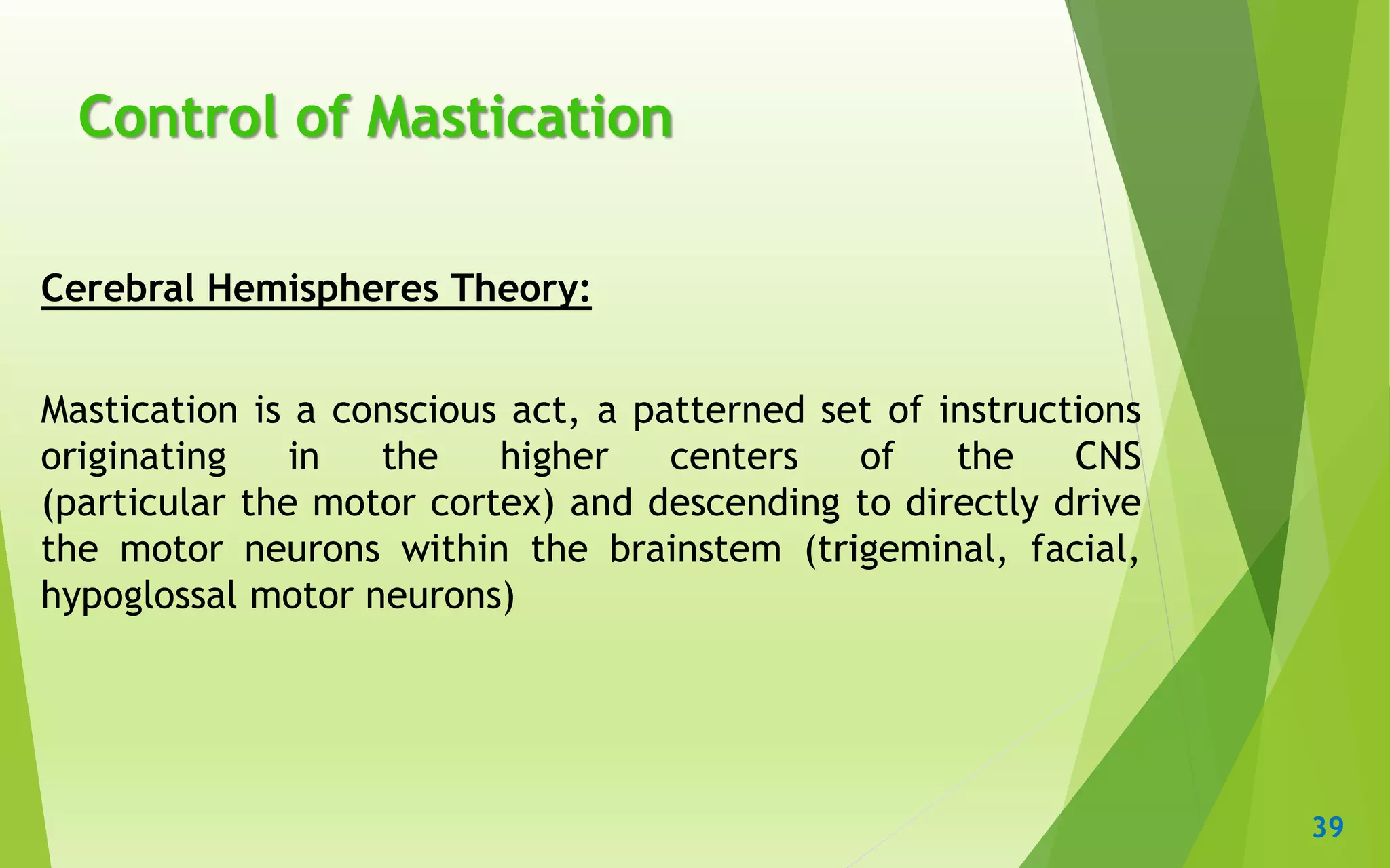 Deglutition and Chewing cycle _Dr. Pratistha | PDF